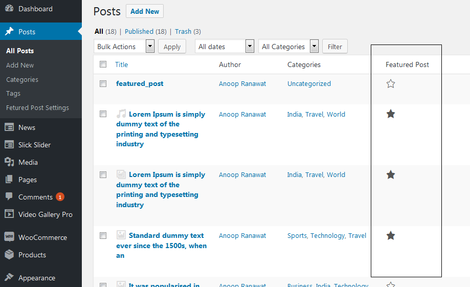 How To Add A Featured Post Feature To Your Custom Post Type In