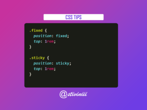 Choosing Between Position: Sticky and Fixed | Steven Ayo